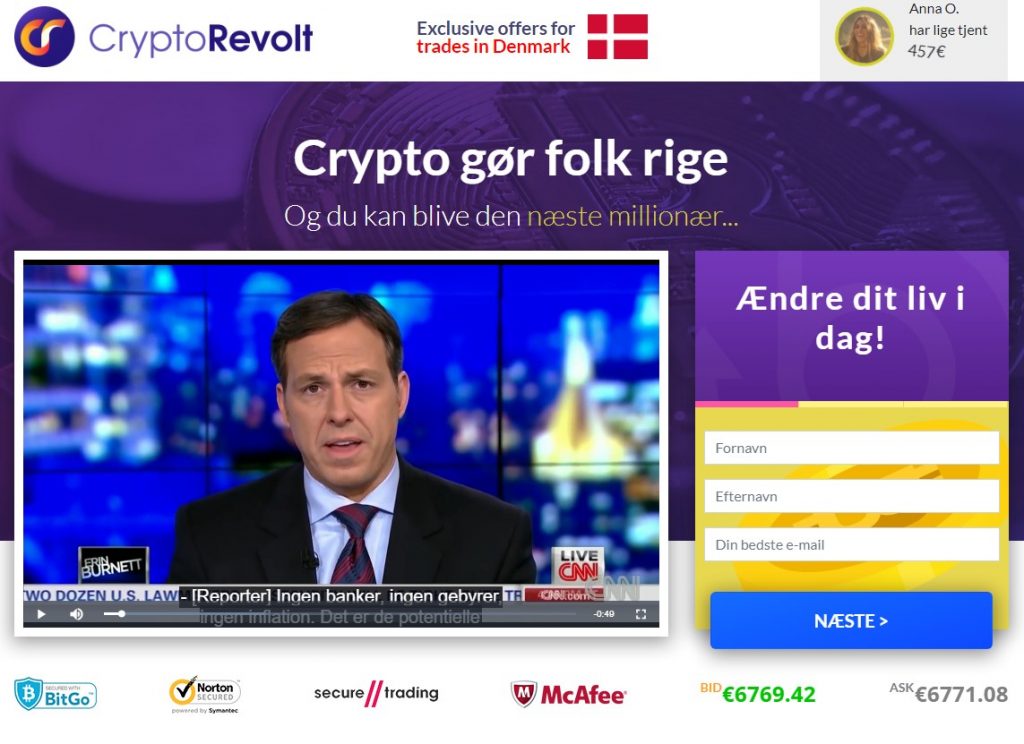 Er Crypto Revolt et SCAM?! Vi har svaret! Tjen penge med Crypto Revolt!